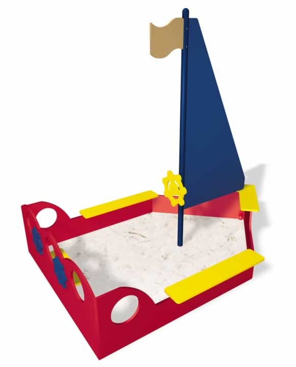 sailboat sand box | sand & water