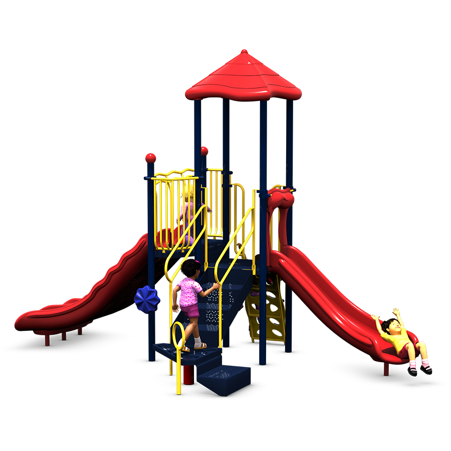 Triple Ripple Commercial Play Structure - American Playground Company