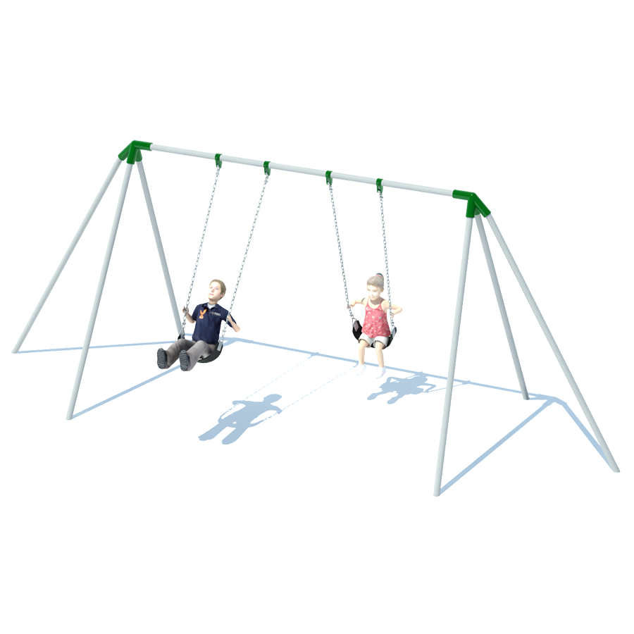 1 bay 8' tri-pod swing frame | swing sets