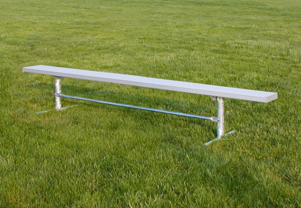 aluminum team bench without back | benches